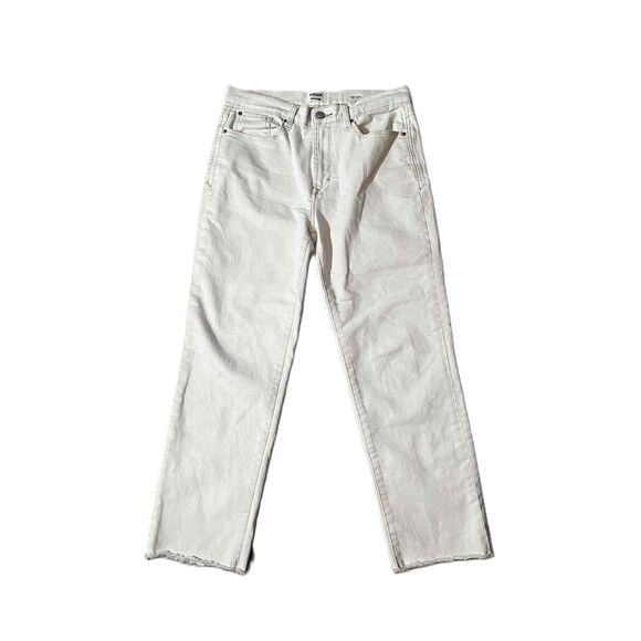 Kensie | Jeans | Kensie Cream High Waist Light Wash Raw Hem Straight ...